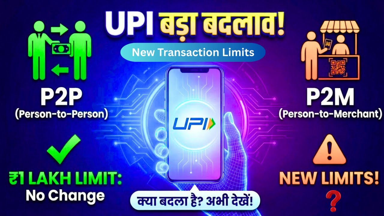 UPI New Transaction Limits 2026 | NPCI Latest Update | P2P & P2M ...