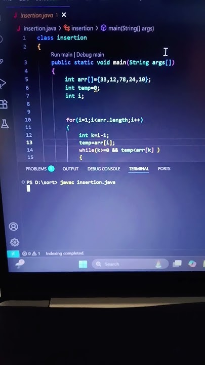 🚀 "Sorting in Style – Insertion Sort with Java" - YouTube