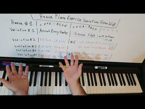 Hanon Piano Exercise Variations GONE WILD