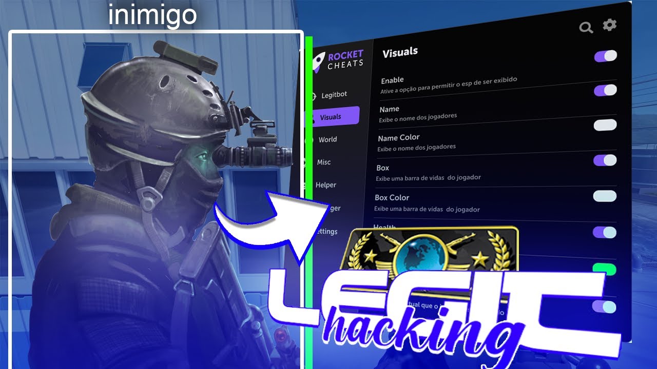 CS2: LEGIT HACKING RUMO AO GLOBAL - YouTube