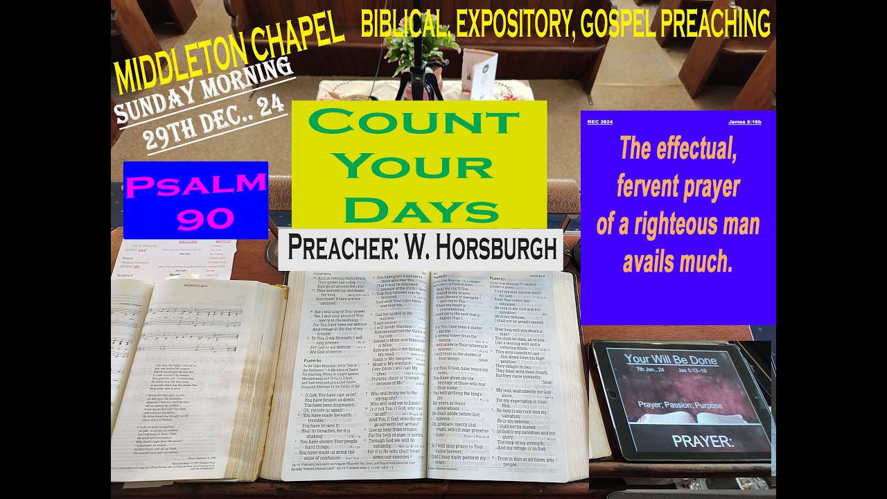 Psalm 90 SERMON Count Your Days Not Your Years - YouTube