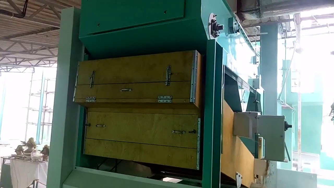 Rice pre paddy cleaner machines - YouTube