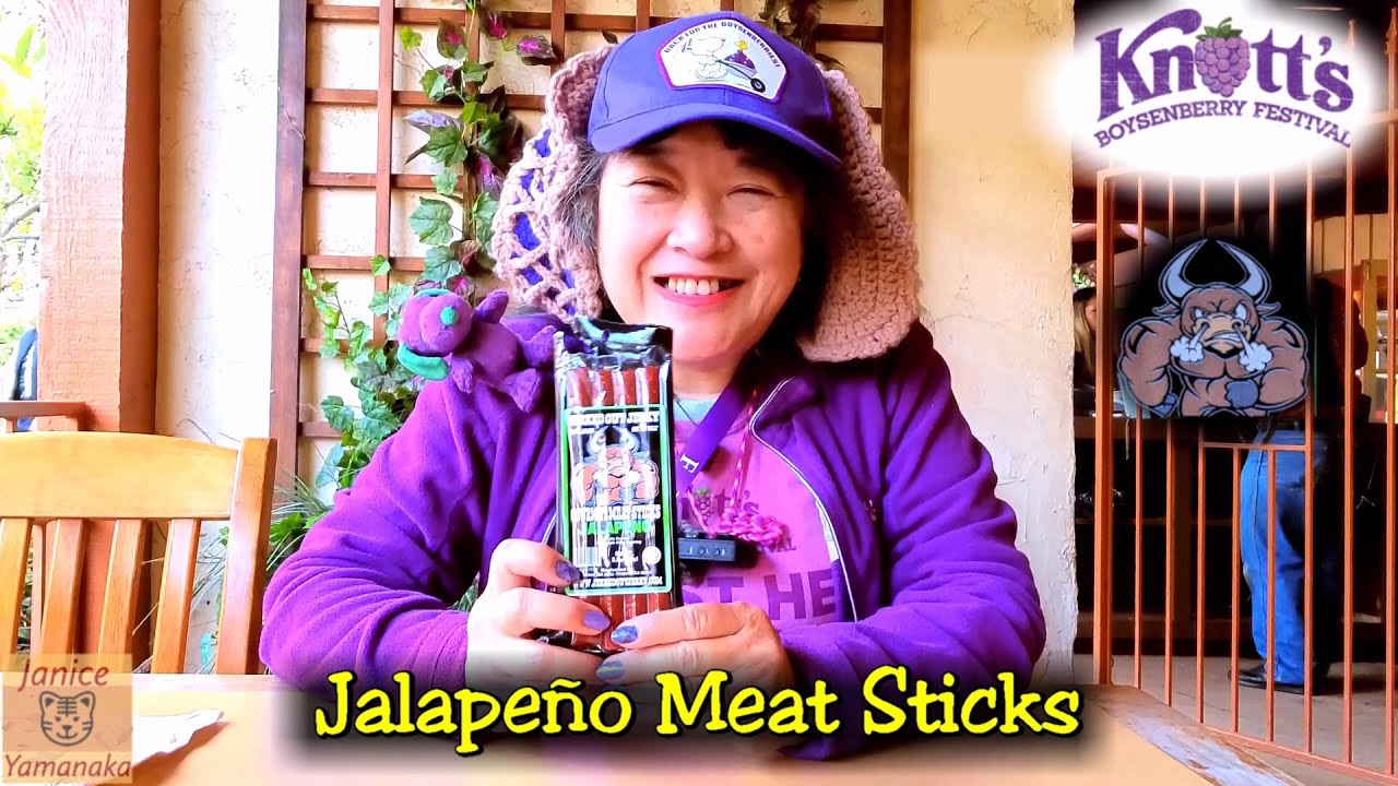 2023 Knott's Boysenberry Festival: Jalapeno Meat Sticks at Jerked Out ...