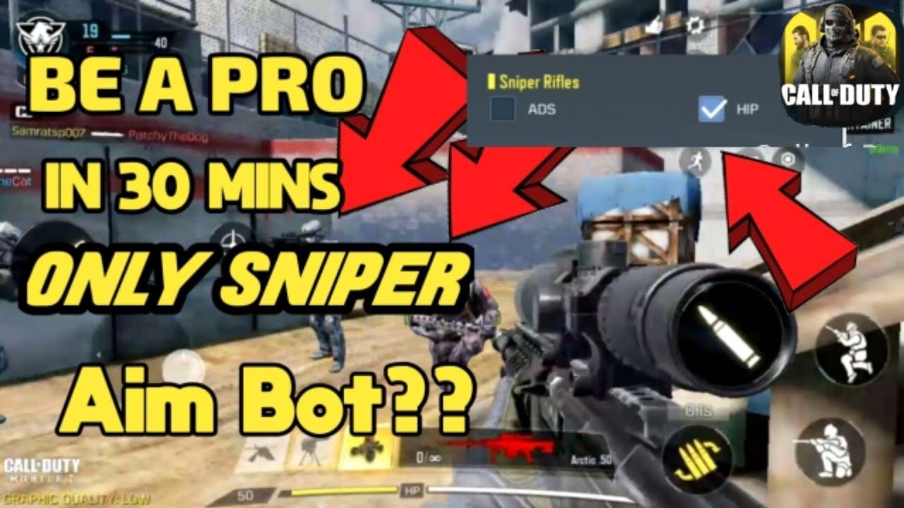How To Be A Pro Using Sniper In Sniper Only Mode Call Of Duty Mobile ...