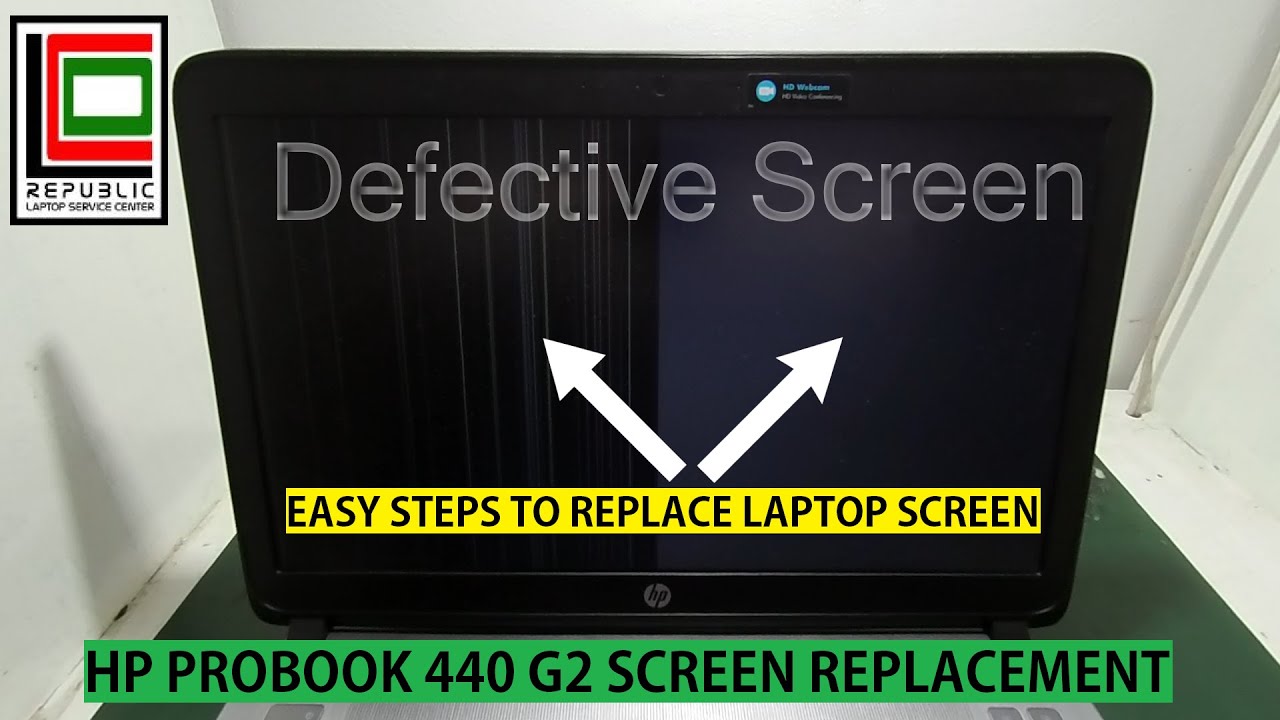 How to Replace the Screen of HP Probook 440 G2 - YouTube