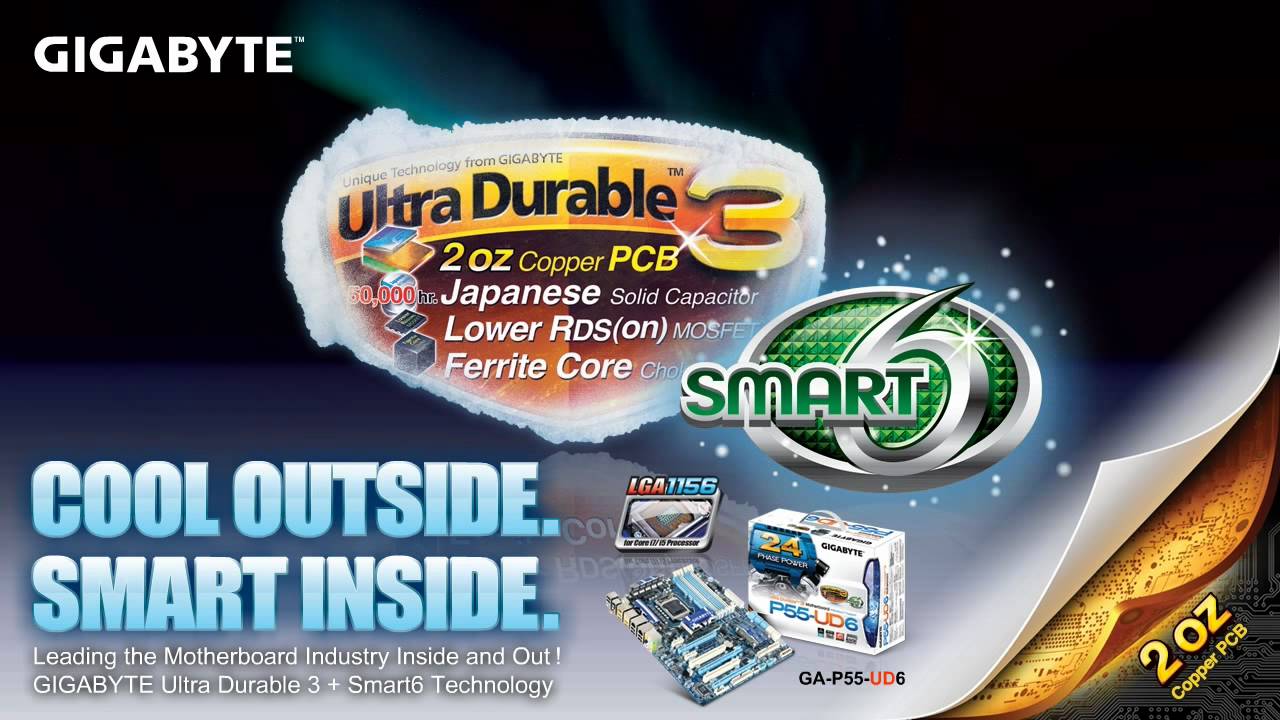GIGABYTE Ultra Durable 3 and Smart 6 Technology - YouTube