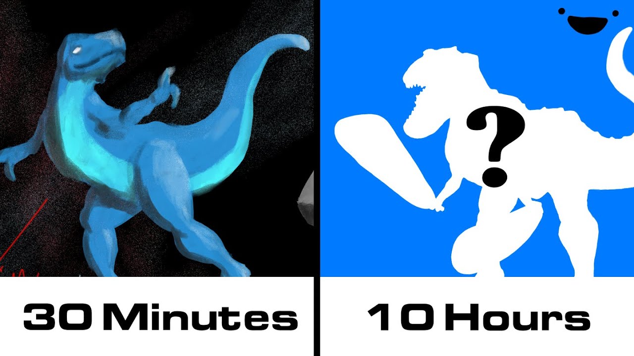 Drawing eastinanddopey in 30 seconds, 5 minutes, 30 minutes, and 10 ...