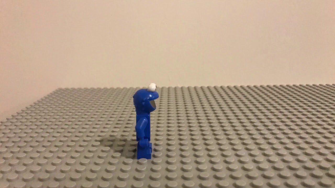 Lego Cookie Monster Animation - YouTube