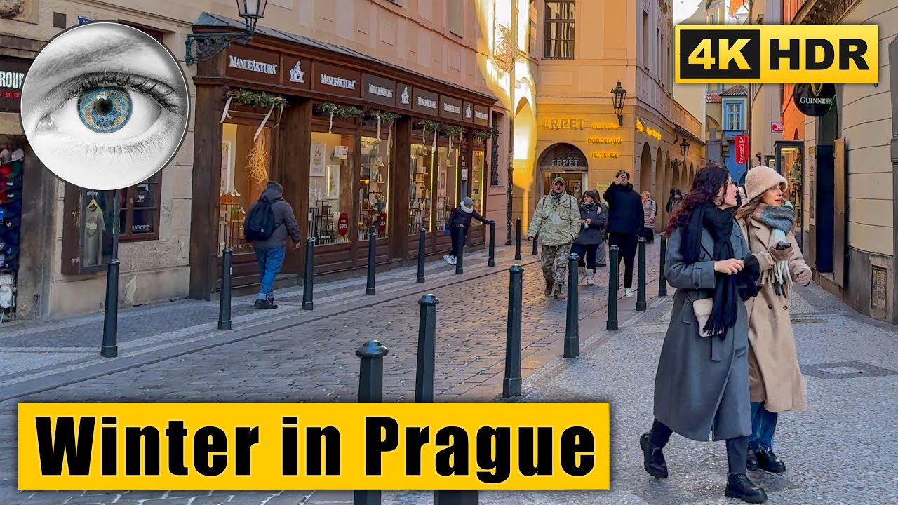 Winter Walking Tour in Prague center 🇨🇿 Czech Republic 4k HDR ASMR - YouTube