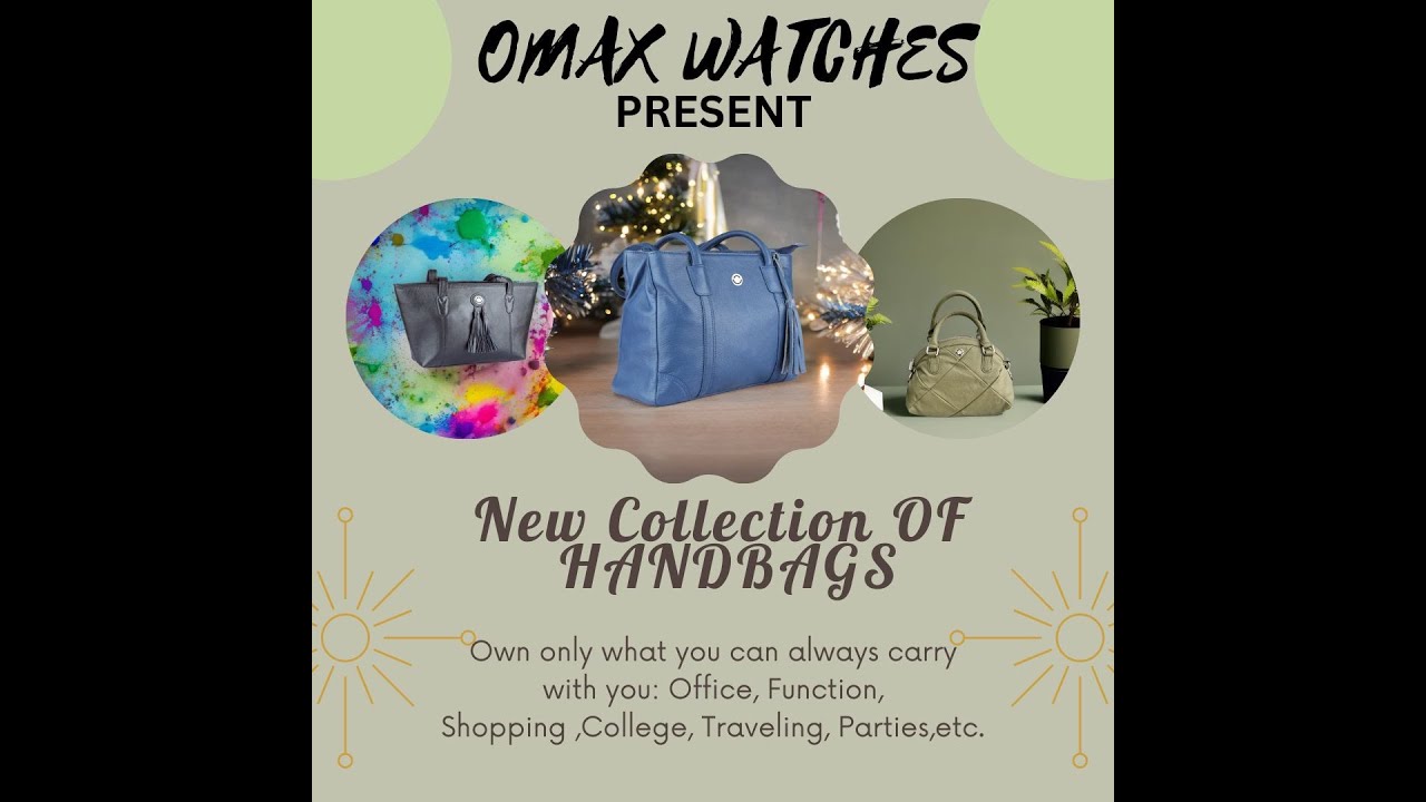 Introducing OMAX Genuine Leather Ladies Handbags - YouTube