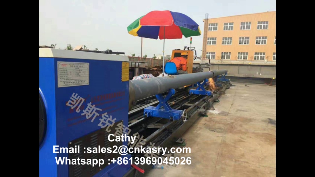 8 axis cnc plasma pipe cutting beveling machine widely used for steel ...