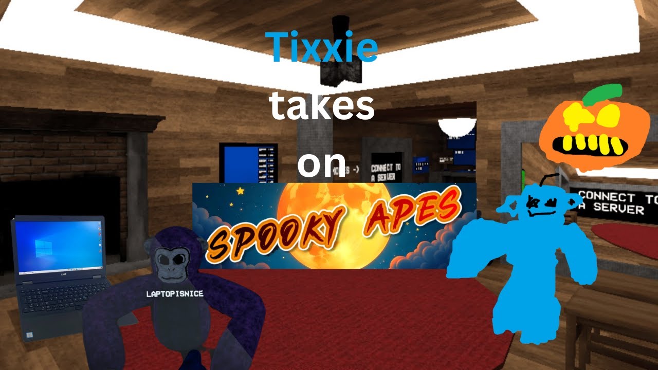 Tixxie takes on SPOOKY APES (SPOOKY APES VR) - YouTube