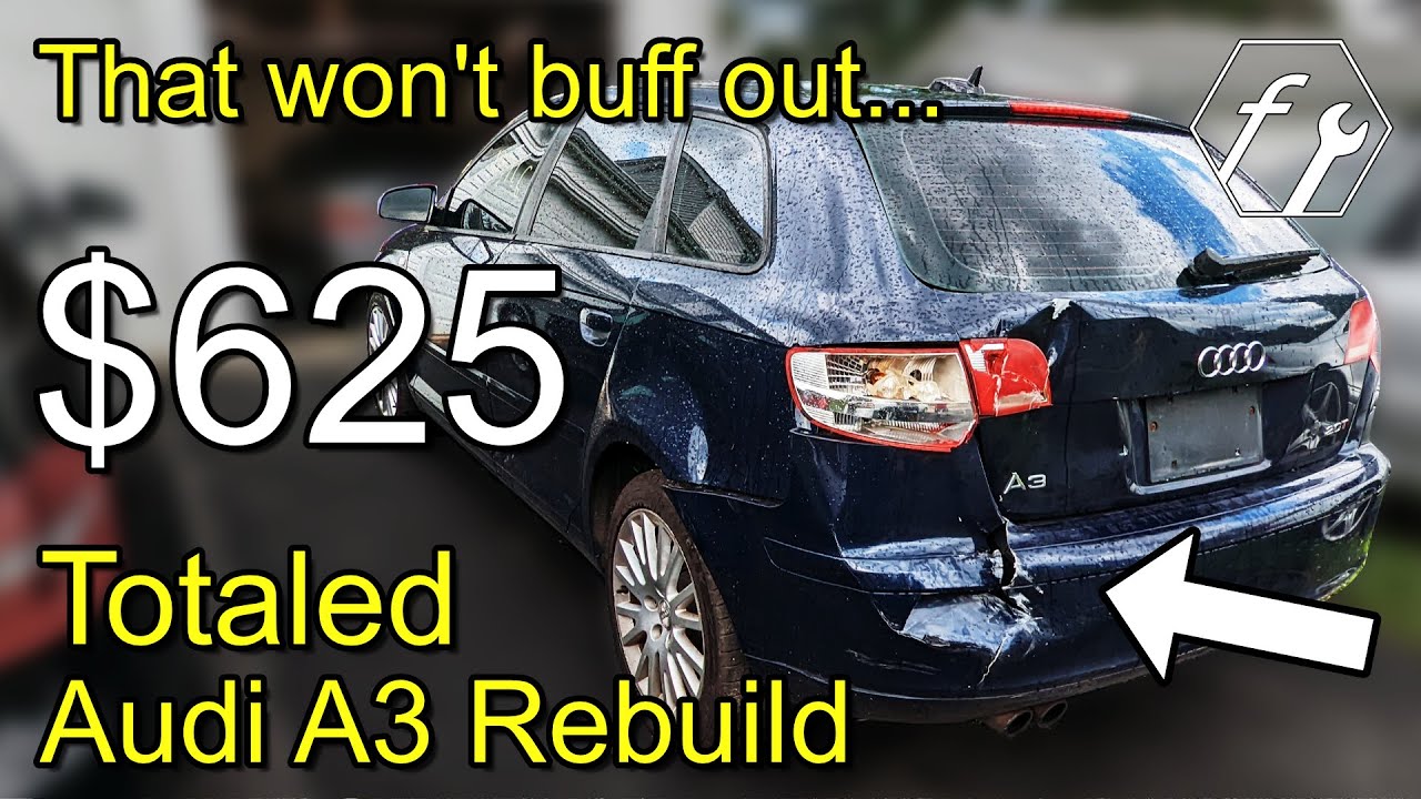 Rebuilding a TOTALED Audi A3 - Part 1: Structural Damage - YouTube