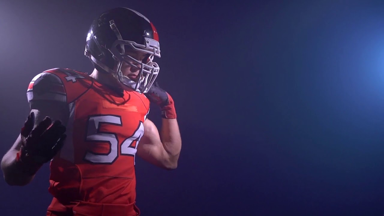 american football player in red - YouTube