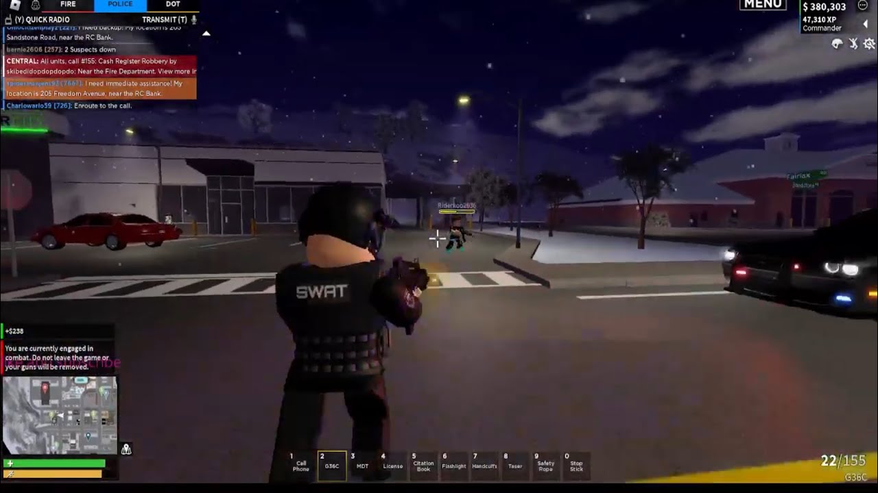 Police patrol (Emergency response liberty county) Roblox - YouTube