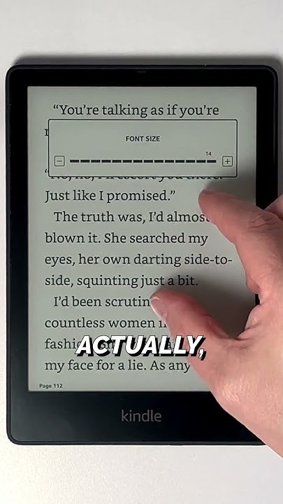 Kindle Tip: How To Quickly Adjust The Font Size - YouTube