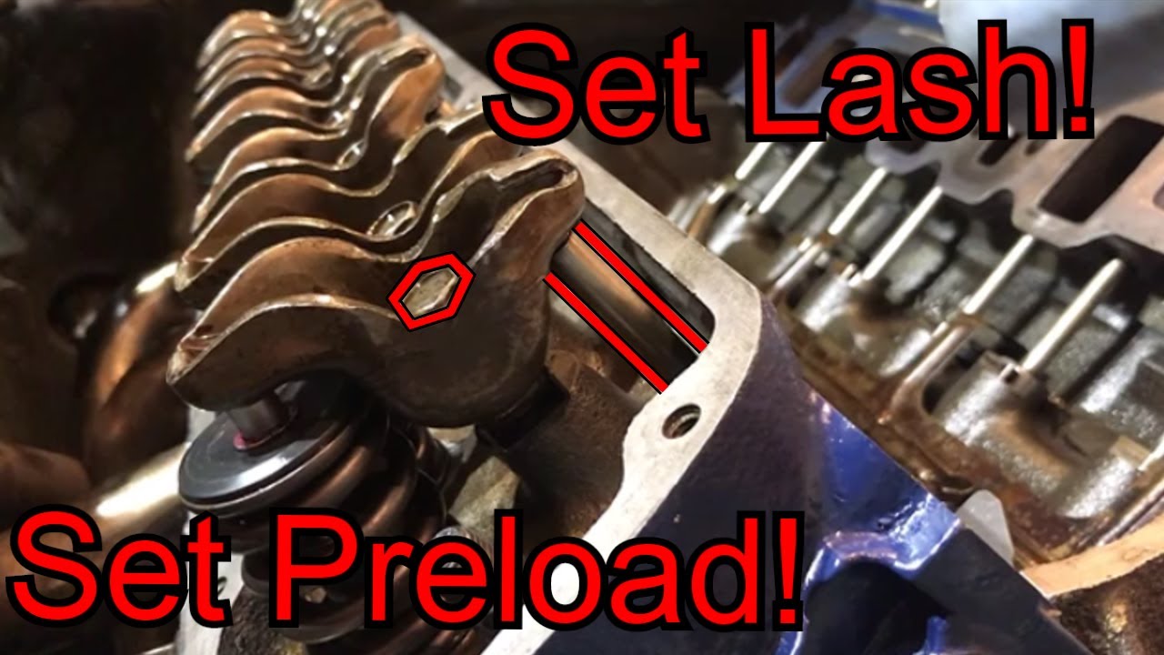 Setting Valve Lash & Preload on GT40 Heads - YouTube