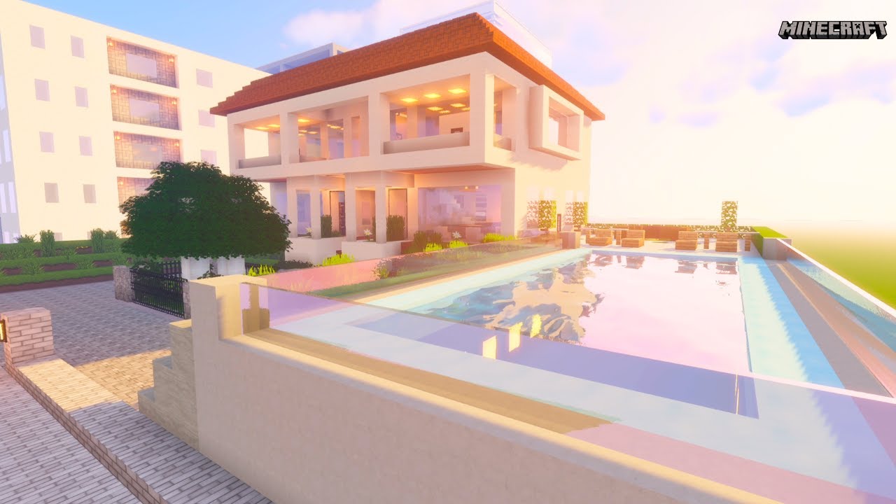 Minecraft Modern Mansion Tutorial | Modern House #17 | MMT - YouTube
