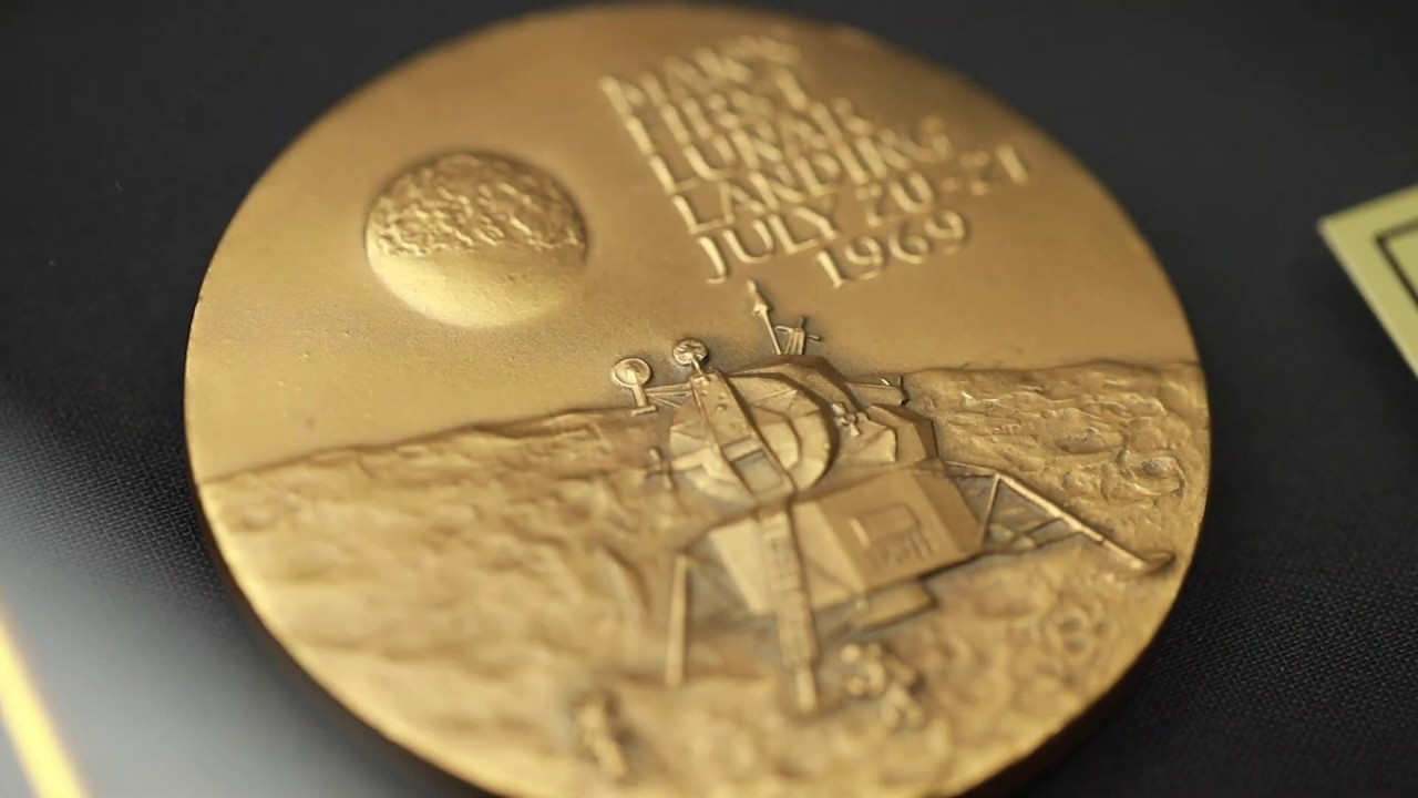 JFK + Apollo 11 Commemorative Medal / Stamp Framing - YouTube