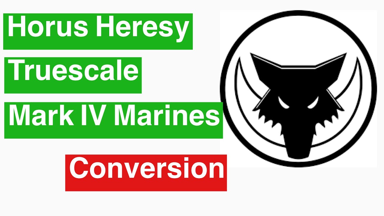 Truescale Horus Heresy Mark 4 space marines - YouTube