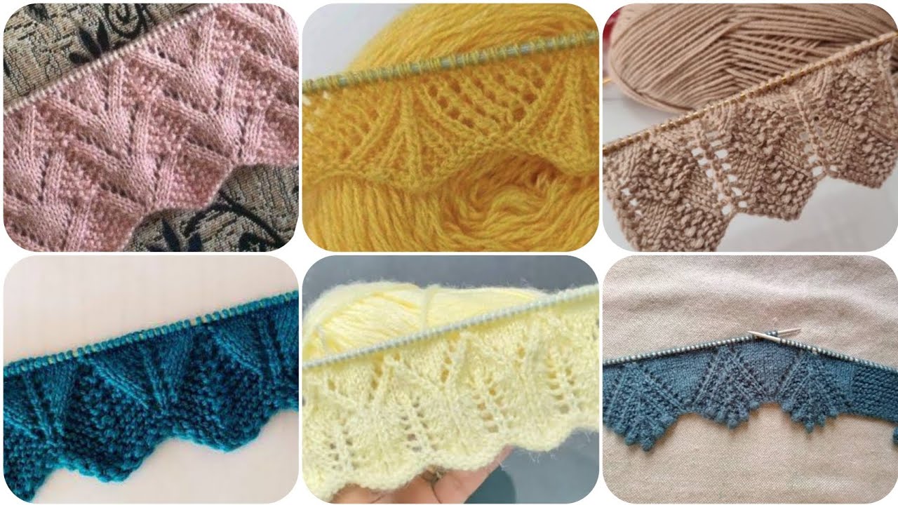 Border ki border bunai Design // Sweater Sleeve Border Design ...