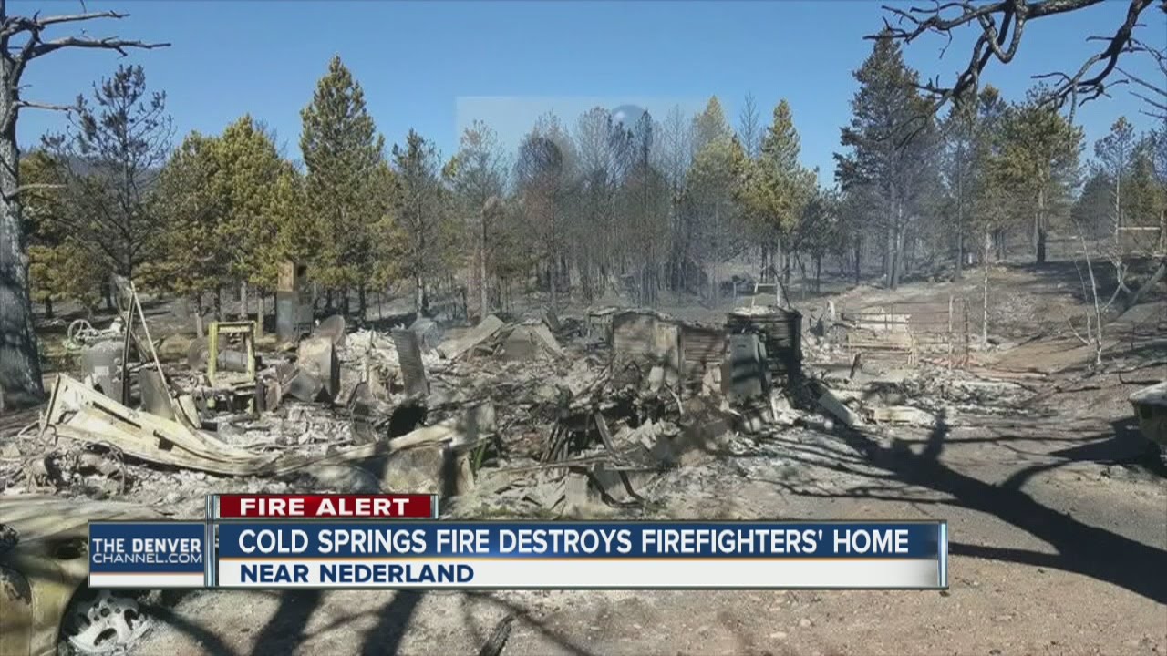 Cold Springs Fire destroys firefighter's home - YouTube