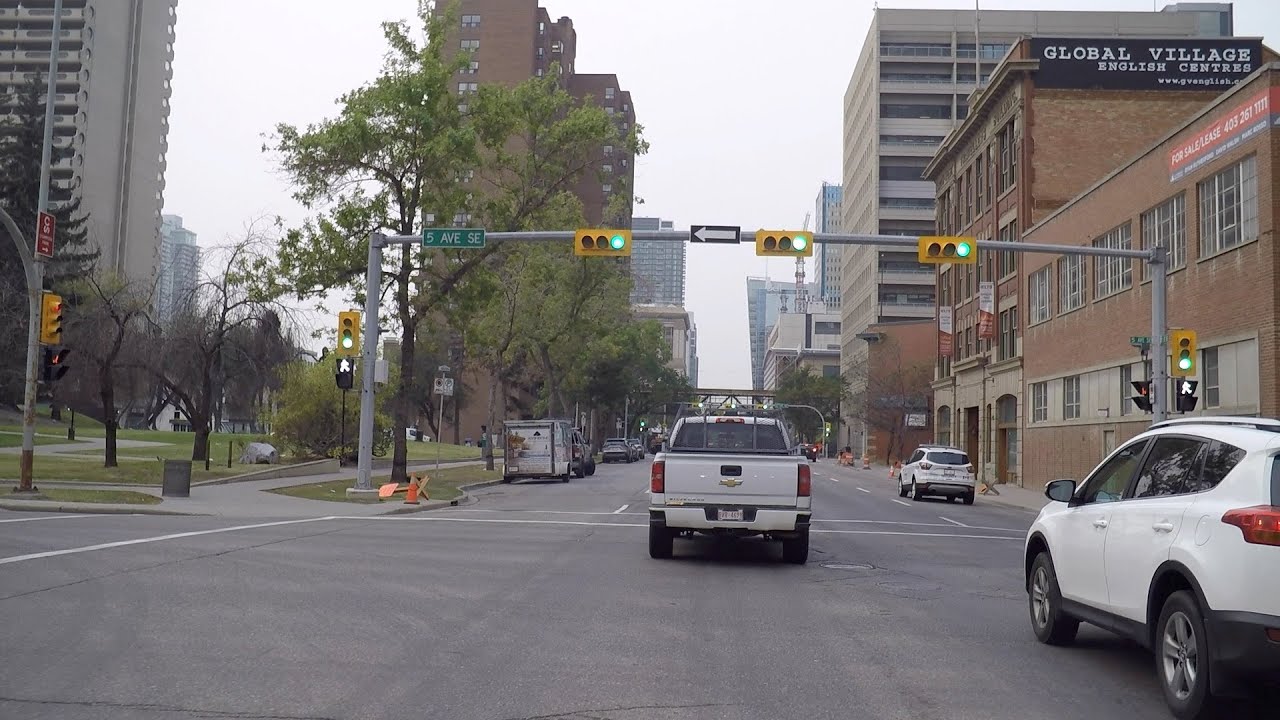 Downtown Calgary to COCHRANE Town - Alberta Canada Drive. - YouTube