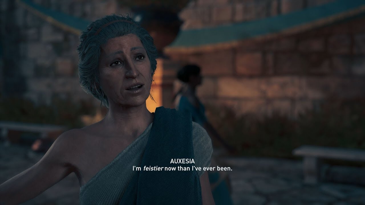 Assassin's Creed Odyssey Auxesia Romance (Alexios) - YouTube