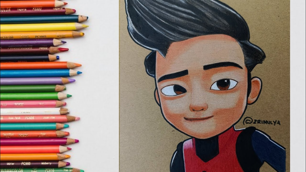 Drawing Ejen Ali - Speed Draw - YouTube