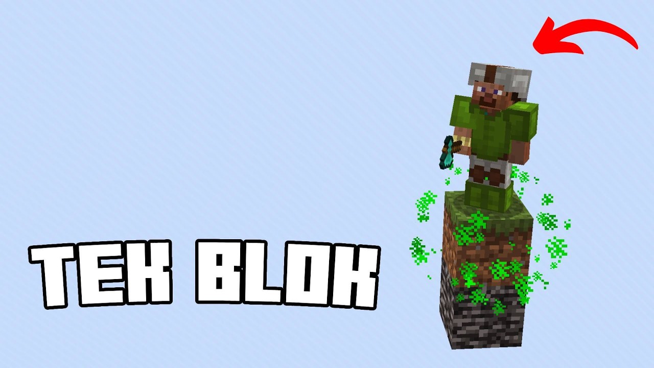 Minecraft Tek Blok Skyblock Sunucusu - Server Tanıtımı - RebornCraft - YouTube