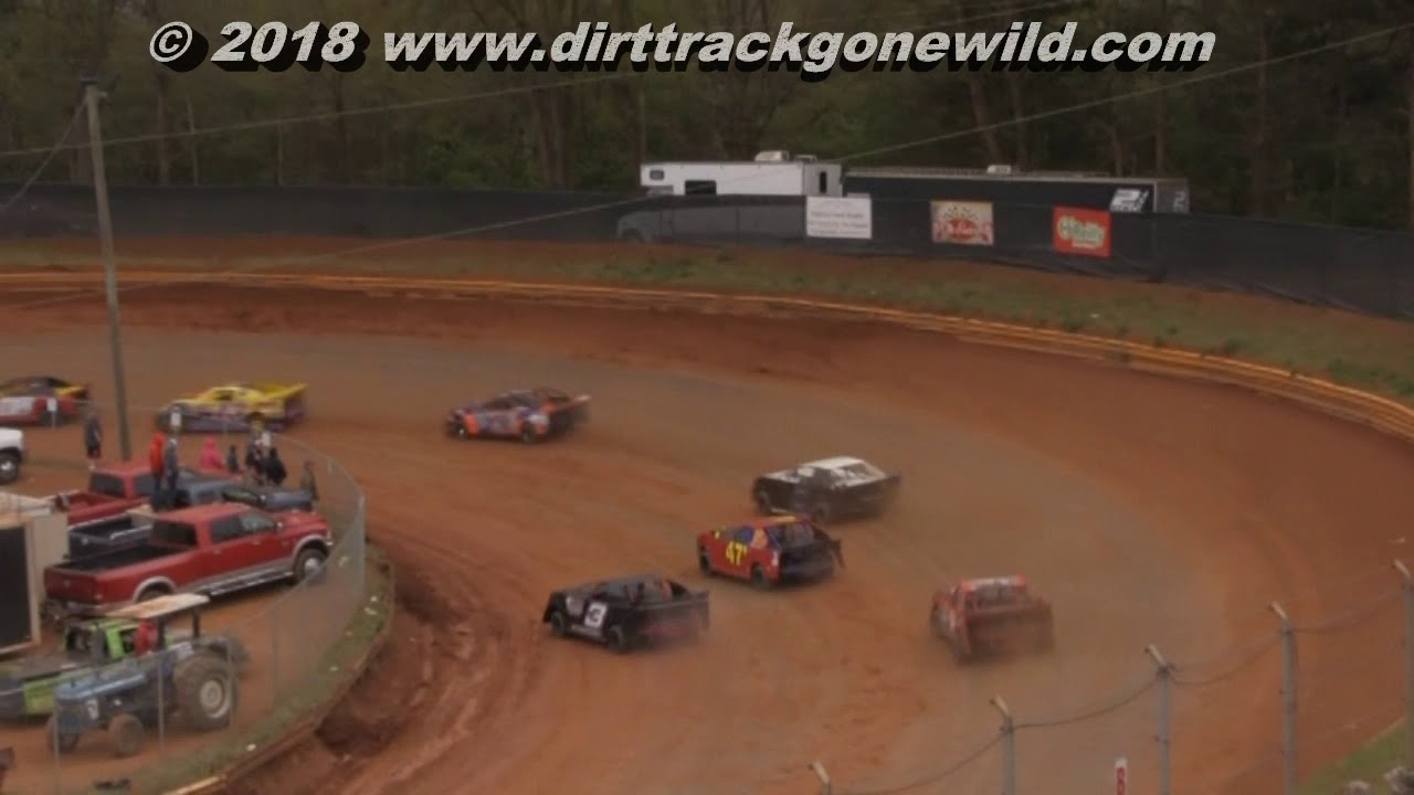 Stock 4 Main @ Toccoa Raceway April 8th 2018 - YouTube
