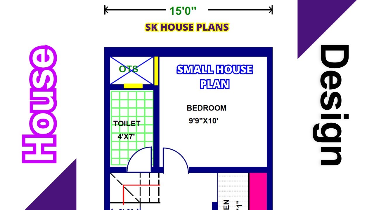 15 X 20 House Plan / 33 SQYDS Home Plan / 28 SqM Home / 300 Sqft Ka ...