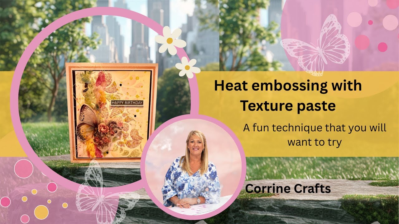 I need to show you this fun technique - how to heat emboss on top of ...