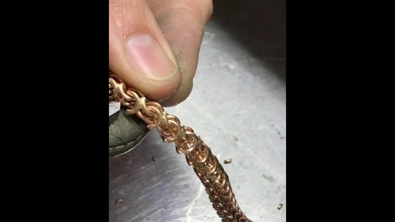Изготовление цепи Бисмарк на 80 грамм - YouTube
