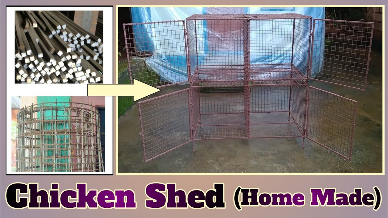 Chicken cage (home made) - YouTube