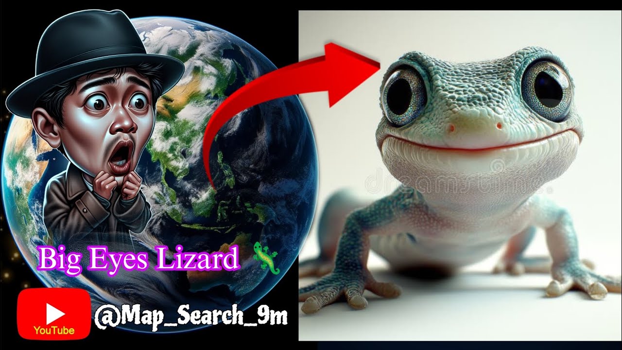 OMG 😳 Mysterious Big Eye's Lizard 🦎 on google map and google earth 🌎 # ...