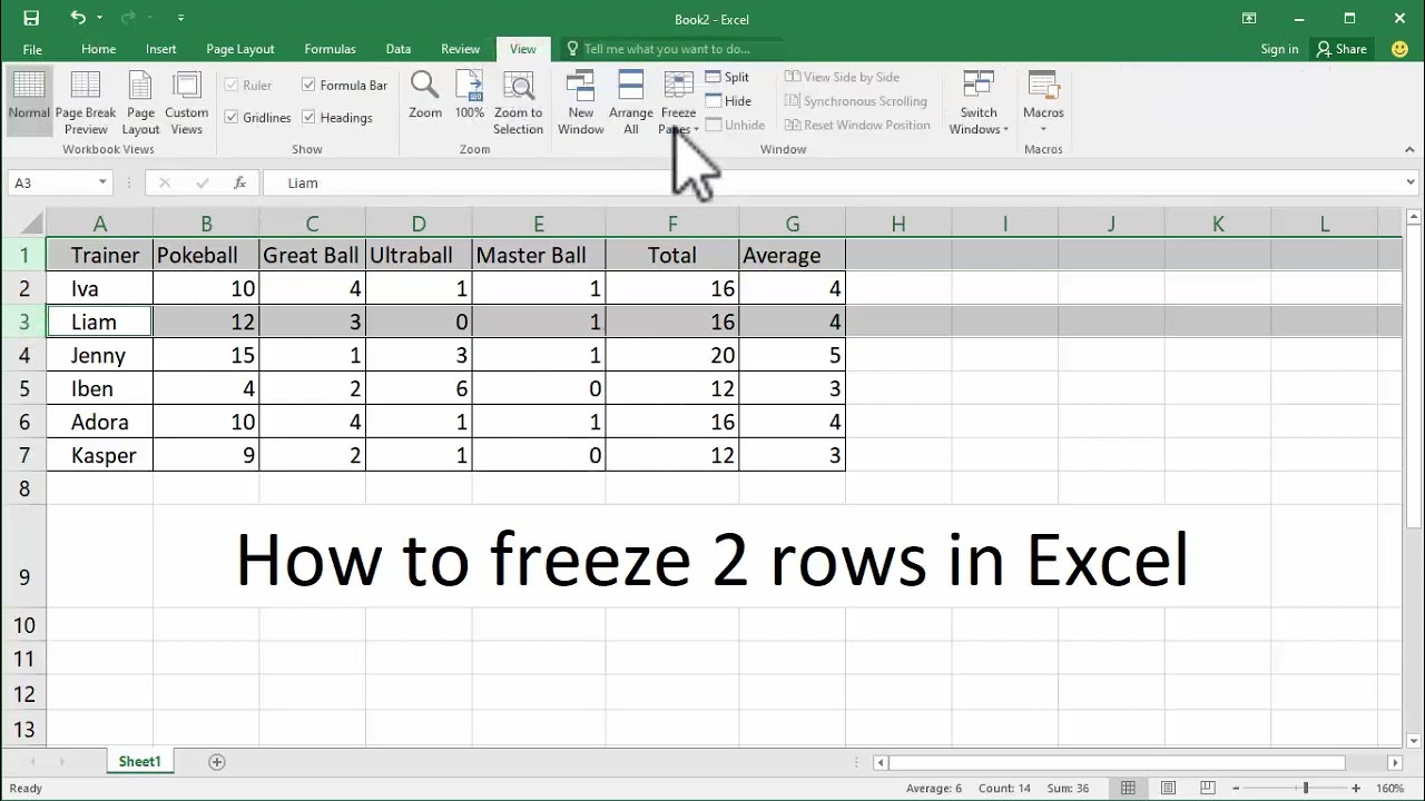 How To Freeze 2 Rows In Excel YouTube How To Freeze 2 Rows In Excel YouTube
