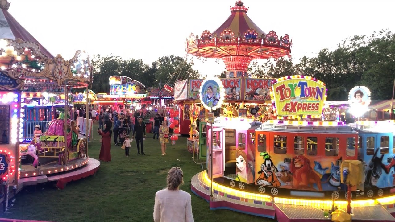 FUN-FAIR BARHAM PARK WEMBLEY SUDBURY LONDON JUNE 2021 - YouTube