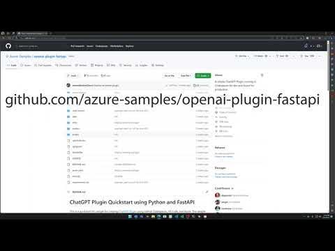 OpenAI/ChatGPT Plugin Development with GitHub Codespaces & Deploy to Azure with Azure Developer ...