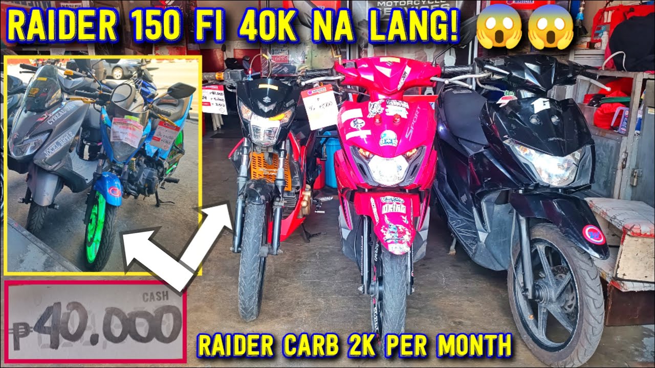 Grabeng Mura nito! Raider 150 Fi ₱40K na lang! Murang Bilihan ng Motor ...