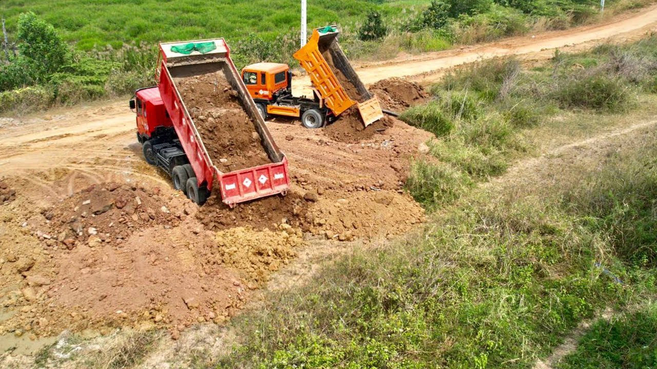 New Project Dozer Push land Clearing forests Road Making and 5tons Dump ...