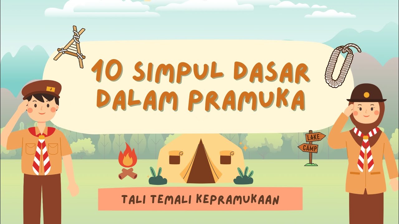 10 Simpul Dasar Pramuka - Kepramukaan KRS D - YouTube