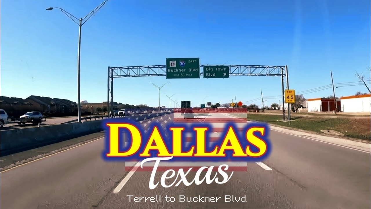 [4K] Dallas, Texas | Driving Tour - Terrell to Buckner Blvd, 1/2024 🇺🇸 ...
