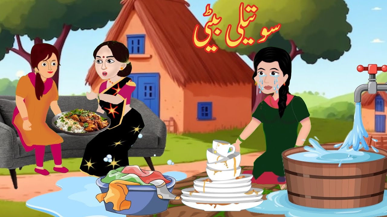 Sauteli beti | sauteli beti ki kahani | sauteli beti kahani cartoon ...