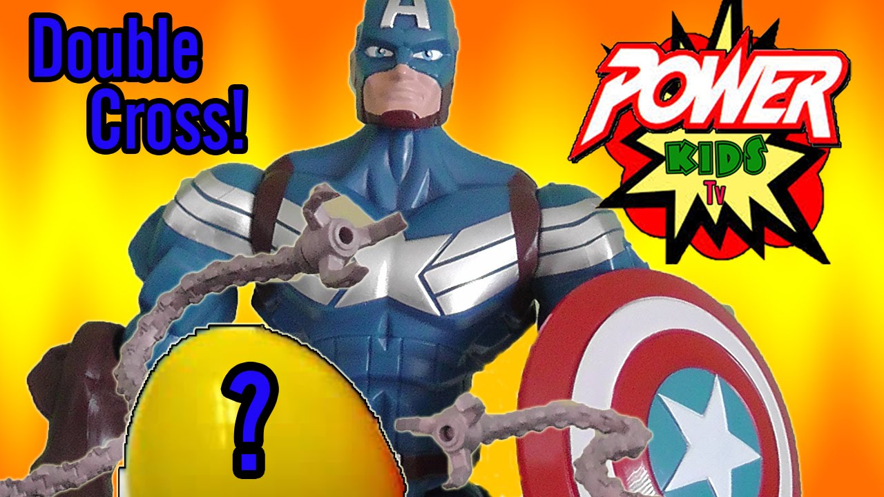 Captain America Surprise Egg Double Cross! - YouTube
