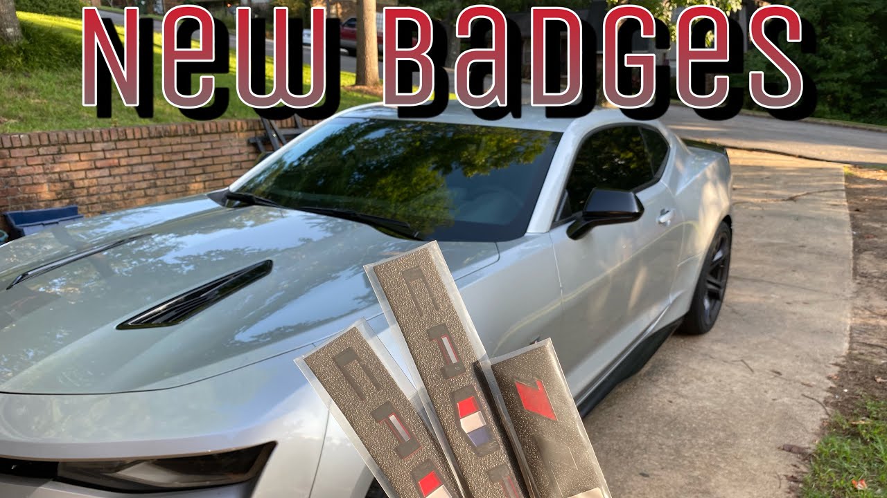 Badge Swap on 17 Camaro SS 1LE - YouTube