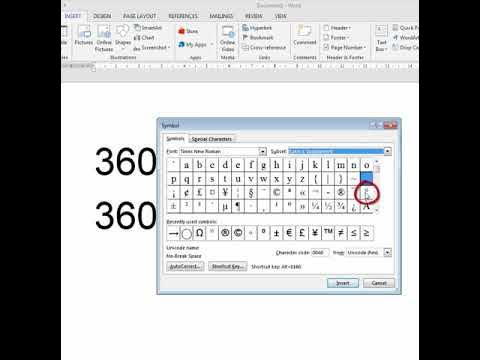How to insert a Degree Symbol in Microsoft Word #Shorts - YouTube