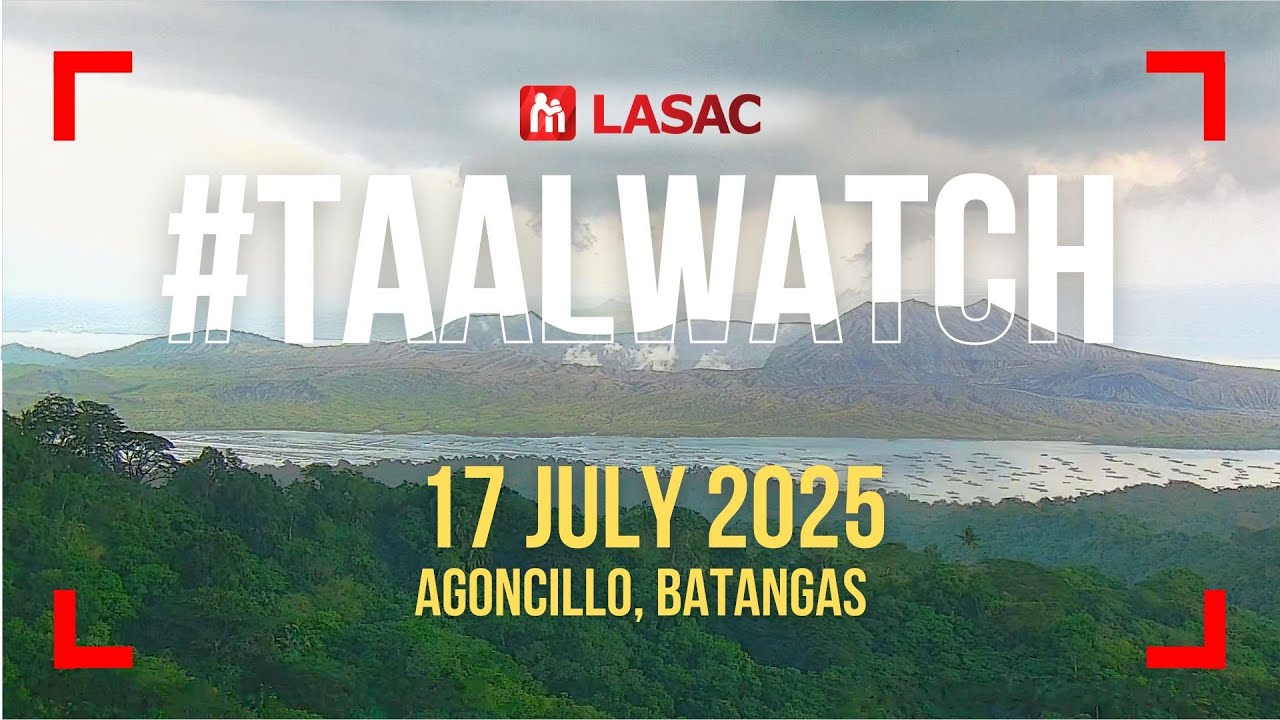 🔴 TAAL VOLCANO LIVE | 17 JULY 2025 | Alert Level 1 - YouTube