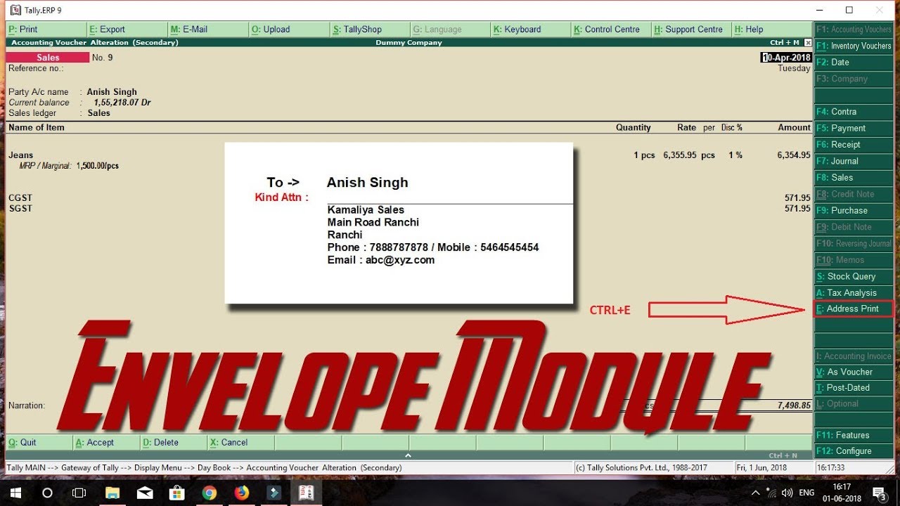 Envelope Module with Portrait and Landscape Setting | Explore Busy ...