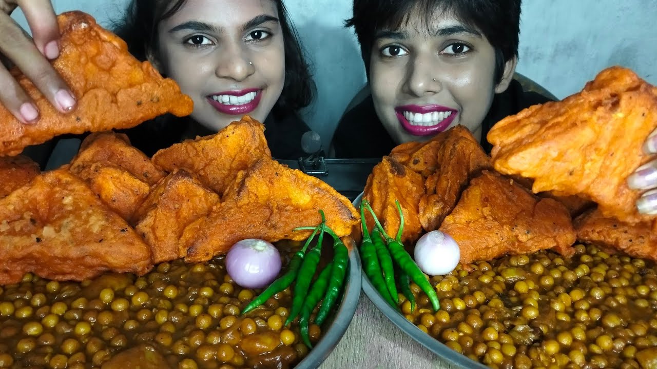 Chole Bread Pakoda Eating Challenge With Punishment | Eating ASMR ...
